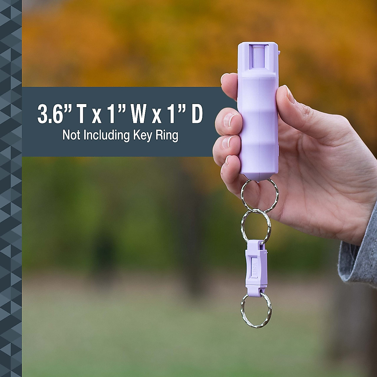 SABRE Personal Safety Kit with Pepper Spray and 2-in-1 Personal Alarm with LED Light, 0.54 fl oz, 25 Bursts,130dB Alarm, Audible Up to 1,250 Feet