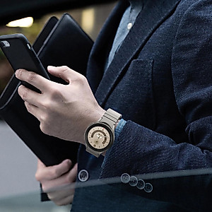 Wingle for Samsung Galaxy Watch 7 6 Band 5 Pro Galaxy Watch 6 Classic Bands 47mm 5/4/4 Classic/FE No Gap Band 44mm 40mm 43mm 45mm 42mm 46mm Men, Solid Stainless Steel Metal Link Bracelet Band Titanium