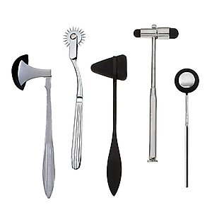 SURGICAL ONLINE 5 pcs Neuro Percussion Berliner Reflex Taylor Buck Hammer Diagnostic Kit