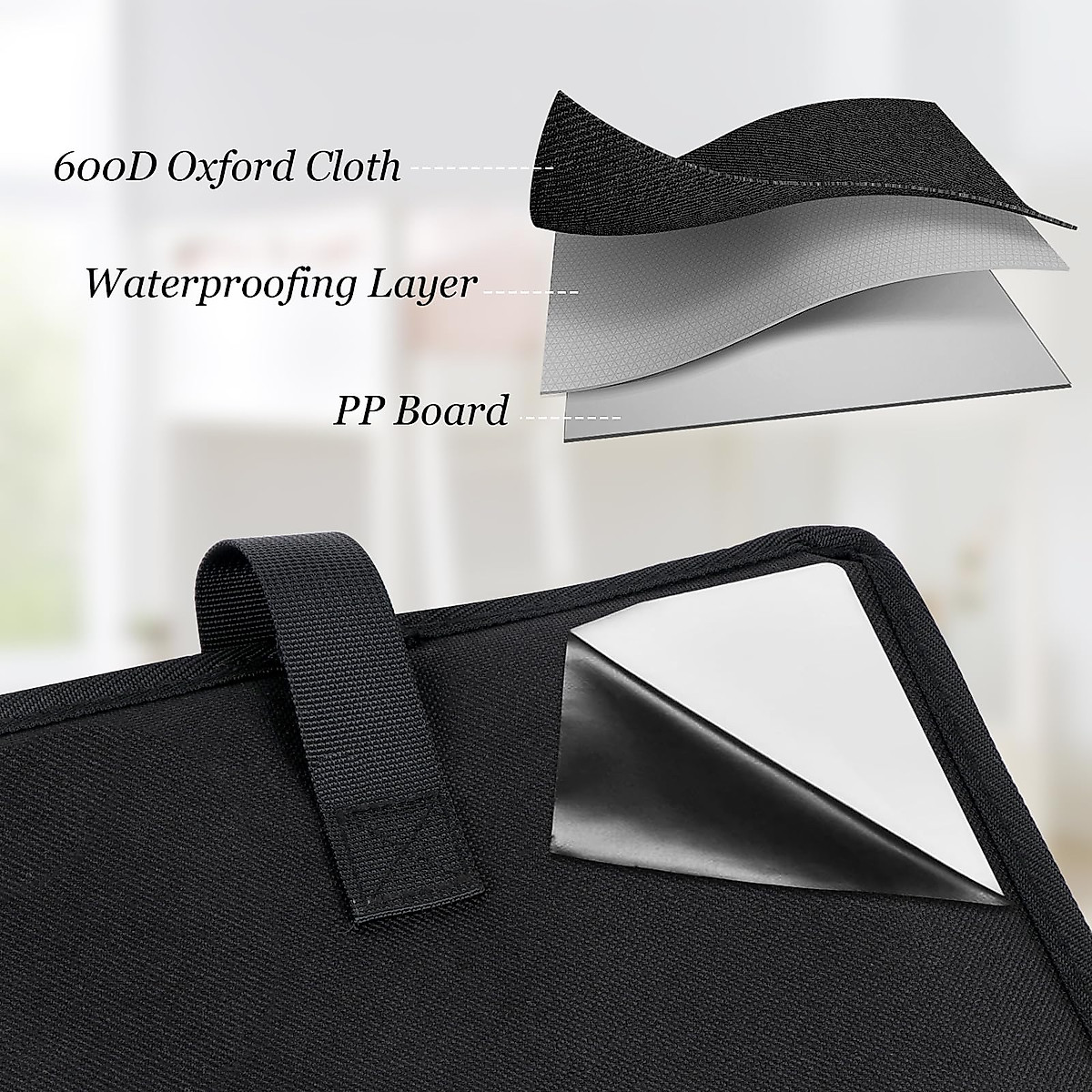 joqepy Bunk Bed Ladder Pads, Bunk Bed Ladder Cover for Kids to Prevent Kids from Climbing, Suitable for Attic Stairs, Bunk Bed Stairs,Swimming Pool Stairs.(Black)