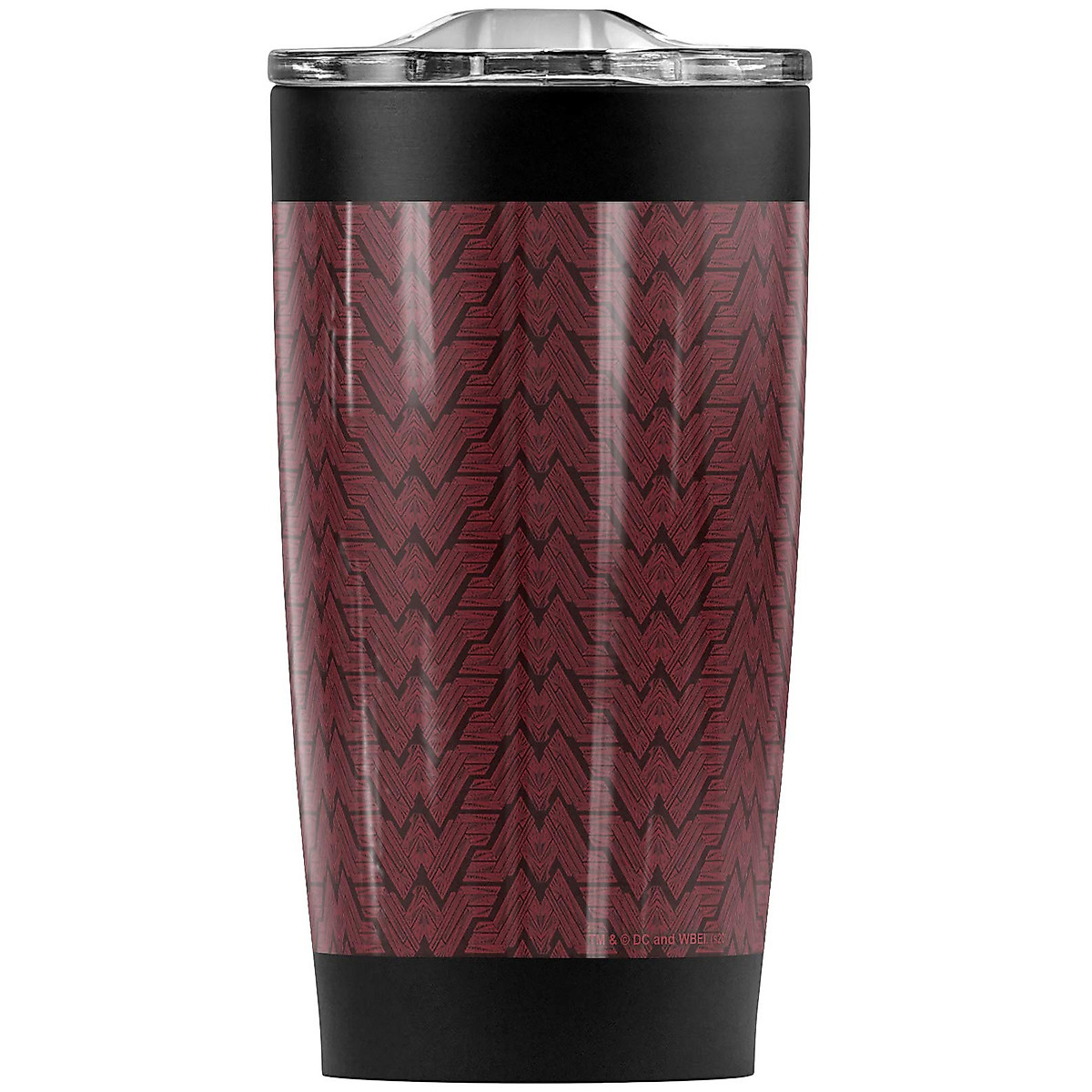 Justice League Movie Wonder Woman Logo Stainless Steel Tumbler 20 oz Coffee Travel Mug/Cup, Vacuum Insulated & Double Wall with Leakproof Sliding Lid