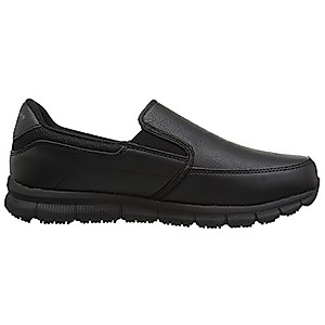 Skechers Men's Nampa-Groton Food Service Shoe, Black, 8