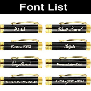 Aolun Personalized Pens,Custom Engraved Pen with Your Name Or Message,Refillable Medium Refill,Personalized Gifts for Men or Women(Black Ink)…