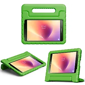Viahoo Case for Samsung Galaxy Tab A 8.0 Tablet 2017 Release Models SM-T380/SM-T385 Kid-Proof & Shockproof Sturdy Foam Cover Lightweight Durable Case, Green