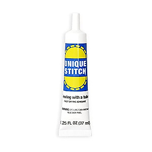 Dritz 398 Unique Stitch Stitchless Sewing Liquid Adhesive, Clear, 1.25-Fluid Ounce
