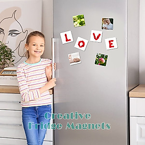 20 Pieces Sublimation Magnet Blanks Fridge Magnets, Square Sublimation Blanks DIY Photo Magnets for Refrigerator, Fridge Decorative Magnets for Whiteboard Office Calendar Kitchen Home Wall Decor etc