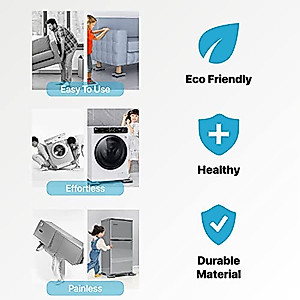 Heavy Duty Furniture Lifter - 4 Set Sliders with 8 Wheel Each for Easy Moving - Load Capacity up to 900lbs - Appliance Mover Dolly with Adjustable Height