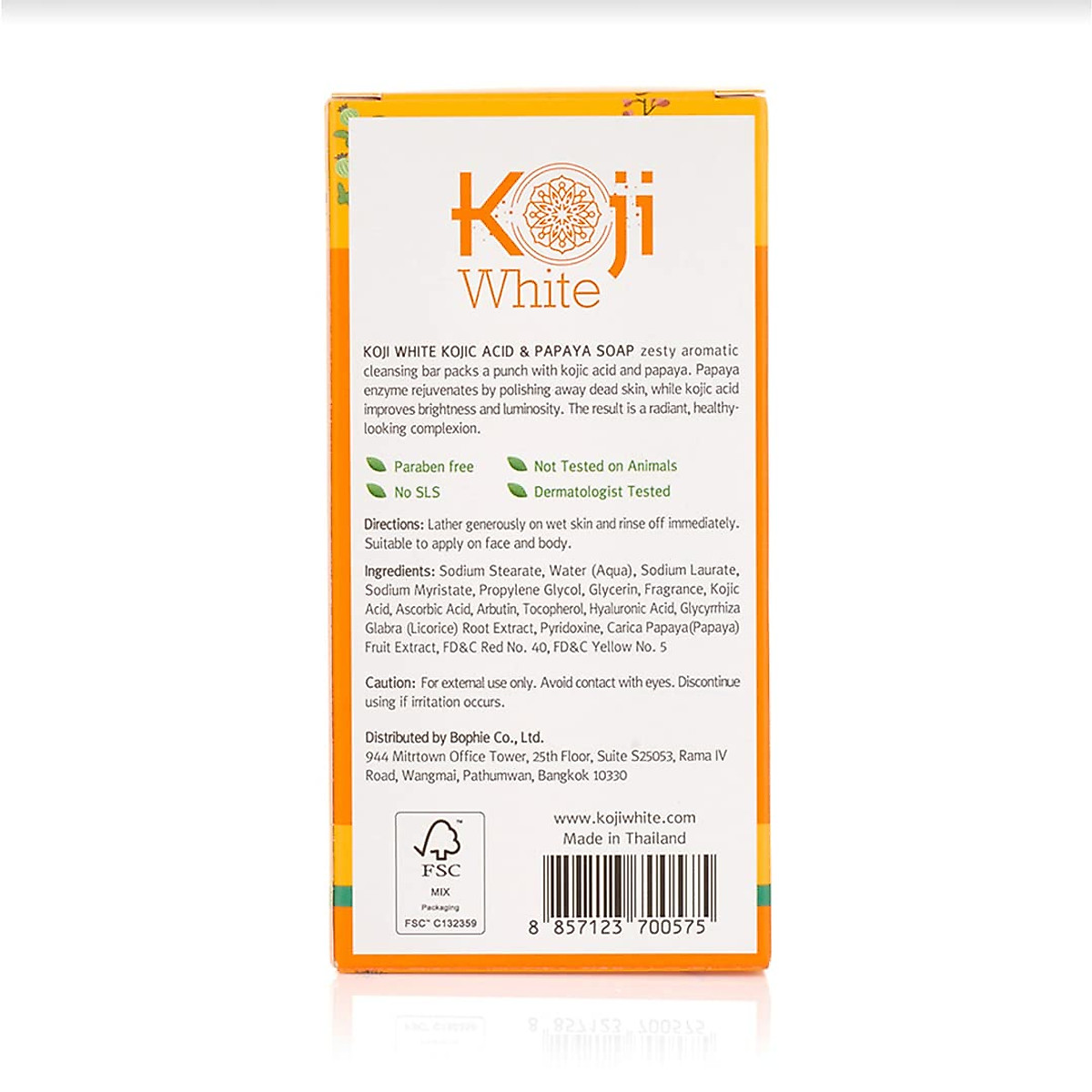 Koji White Kojic Acid Skin Brighten & Glowing Soap, Gift Set for Women with Kojic Acid, Papaya, Glutathione, Vitamin C, Collagen, Hyaluronic for Hydrating Facial & Body, Vegan Soap, 2.8 Oz (6 Bars)