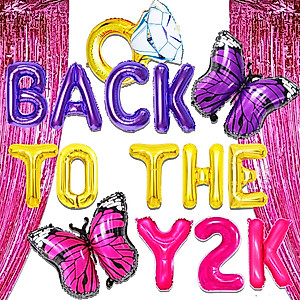 JeVenis Bach to the Y2K Balloons Y2K Bach Party Decoration Bachelorette Party 2000s Party Decorations Bridal Shower Decoration