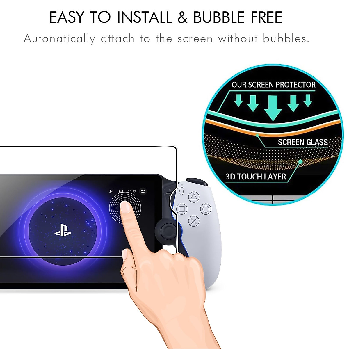 for NS Switch 2 Screen Protector-HD Tempered Glass Crystal Clear,Anti-Scratch,Bubble Free only for NS Switch 2(2 PACK)