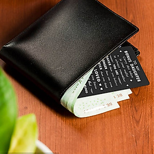 ENGZHI Stepdaughter Gifts Bonus Daughter Birthday Card - You Are Love More Than You Know - Step Adopted Daughter Gifts from Stepmom Stepdad, Like A Daughter Wallet Card