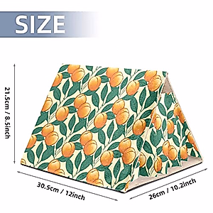 Y-DSIWX Guinea Pig House Bed, Rabbit Large Hideout, Small Animals Nest Hamster Cage Habitats Peach Tree Seamless Pattern