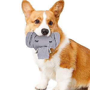 GRABLOOM Dog Plush Toy Snuffle Mat Stuffed Treat Dispensing Elephant Interactive Chew Toys Relieving Stress Improving for Health Dog Plush Toys for Large Dogs Aggressive Chewers