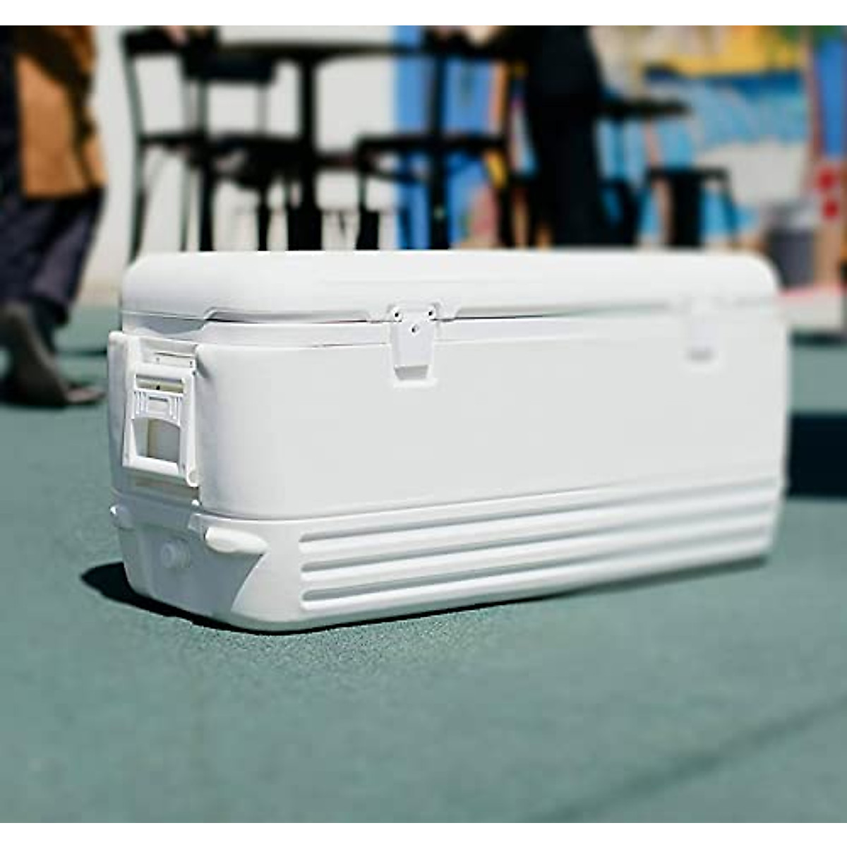 Drain Plug caps, for Igloo Cooler Threaded Drain Plug Caps with Tether. Cooler Replacement Parts. Replacement Cooler Threaded Drain caps. White Cooler Drain Plug Cover. Compatible with Igloo.Set of 2.