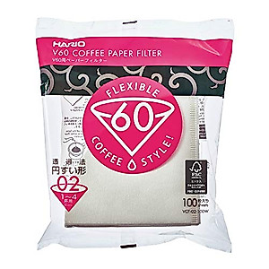 Lot of 3x100 Filters for Coffee Machines American White Book - Hario V60 02 - VCF-02-100W Import from Japan