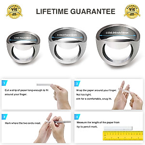 CZ Store Mini Bottle Opener Ring ✮Lifetime Guaranteed✮ Novelty Tool for Removing Soda or Beer Crown Seals & Caps - Stainless Steel with Nickel Finish 3-Pack : 0.79”, 0.87”, 0.95” Sizes