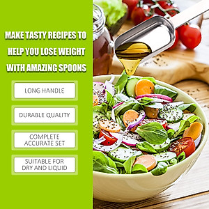 BERYLER® 1 Teaspoon(1Tsp | 5 mL | 5 cc | 1/3 Tablespoon) Single Measuring Spoon, Stainless Steel Individual Spoons, Long Handle Spoons Only