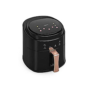 Silver Crown Deep Air Fryer – Electric Hot Air Fryer with Digital Display & XL Capacity, 1400 Watts, Instant Healthy & Low Calorie Cooking Essentials, Oilless Meals, Kitchen Countertop Accessories