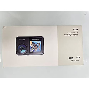 WOLFANG GA420 Action Camera 4K 60FPS 24MP WiFi Waterproof Underwater Camera 3.0 EIS Stabilization 8X Zoom Helmet Camera (External Microphone, Remote Control, 2x1350mAh Batteries and Accessory Kit)