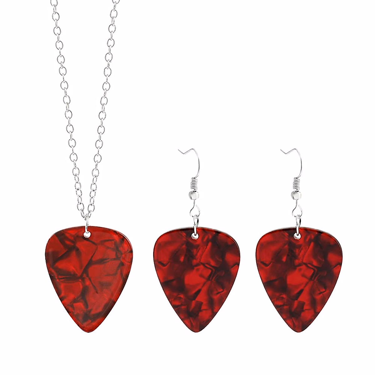 FunBoat Eddie Munson Guitar Pick Earring - Rock Music Earrings - Halloween Costume Jewelry Gifts for Women Men (Eddie Earring)