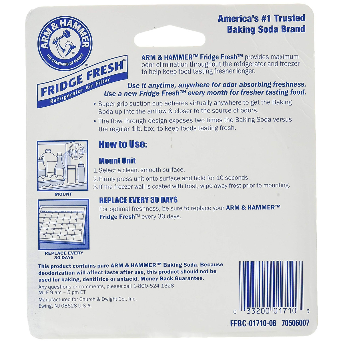 Arm & Hammer Fridge Fresh Refrigerator, 1 Count (Pack of 2)