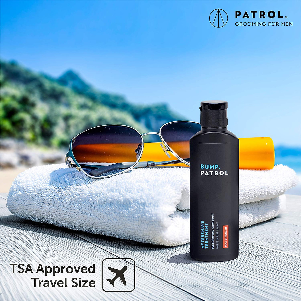 Bump Patrol Maximum Strength Aftershave Formula - After Shave Solution Eliminates Razor Bumps and Ingrown Hairs - 2 Ounces