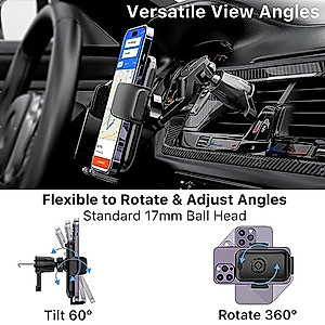 MYBAT PRO Phone Vent Mount for Car Cell Phone Holder Car Easy Clamp Hands-Free Universal Compatible with iPhone 15 14 13 12 Pro Max, Samsung S23 All Phones