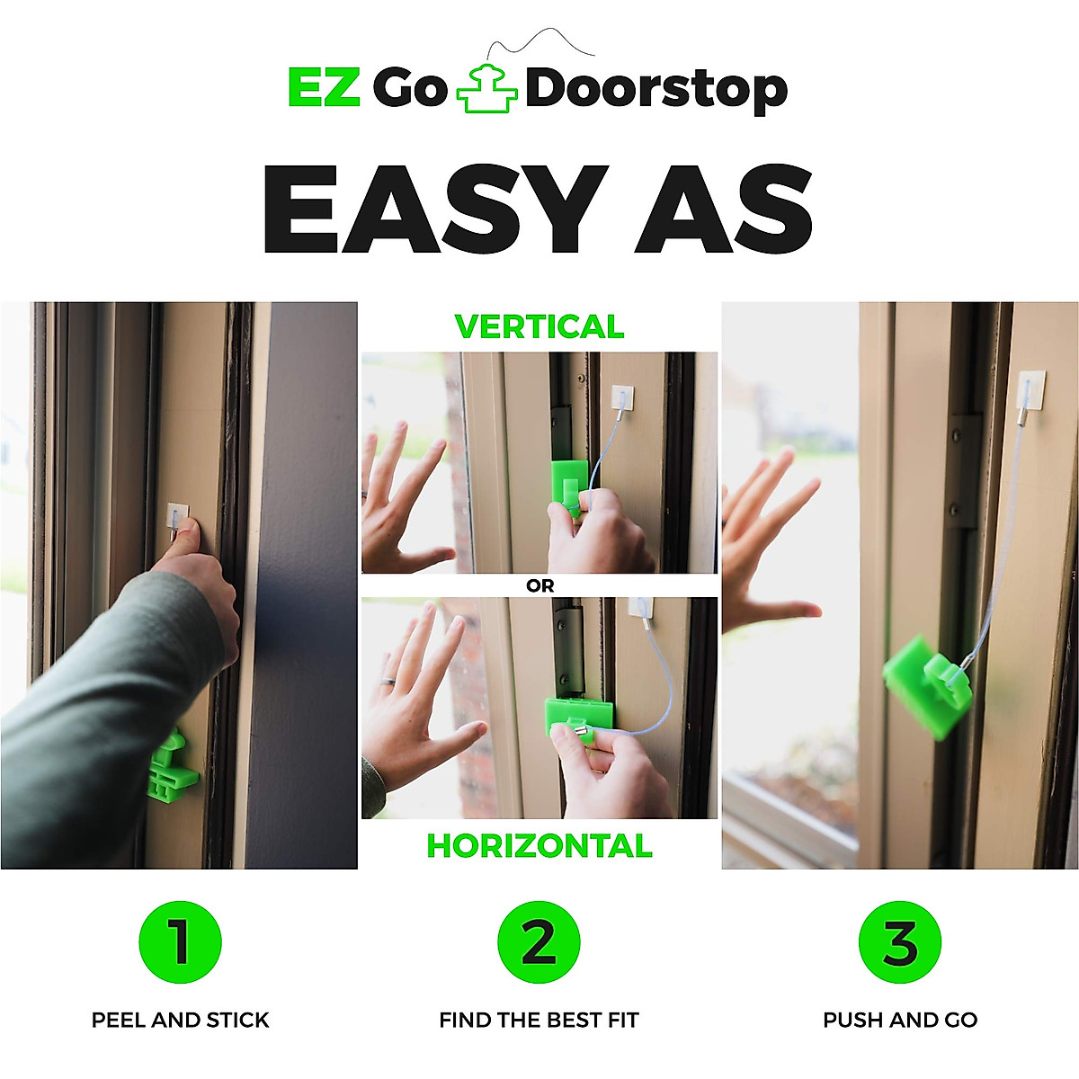 Ez Go Doorstop Wedge: The Innovative “Push and Go” Feature Makes Going in and Out of Self-Closing Doors Easier and Safer