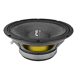 PRV AUDIO 10MR650A 10 Inch Midrange Speaker, 8 Ohm, 650 Watts, 97.5 db, 2.5 in Voice Coil Alto Series PRO Audio Mid Range Loudspeaker (Single)