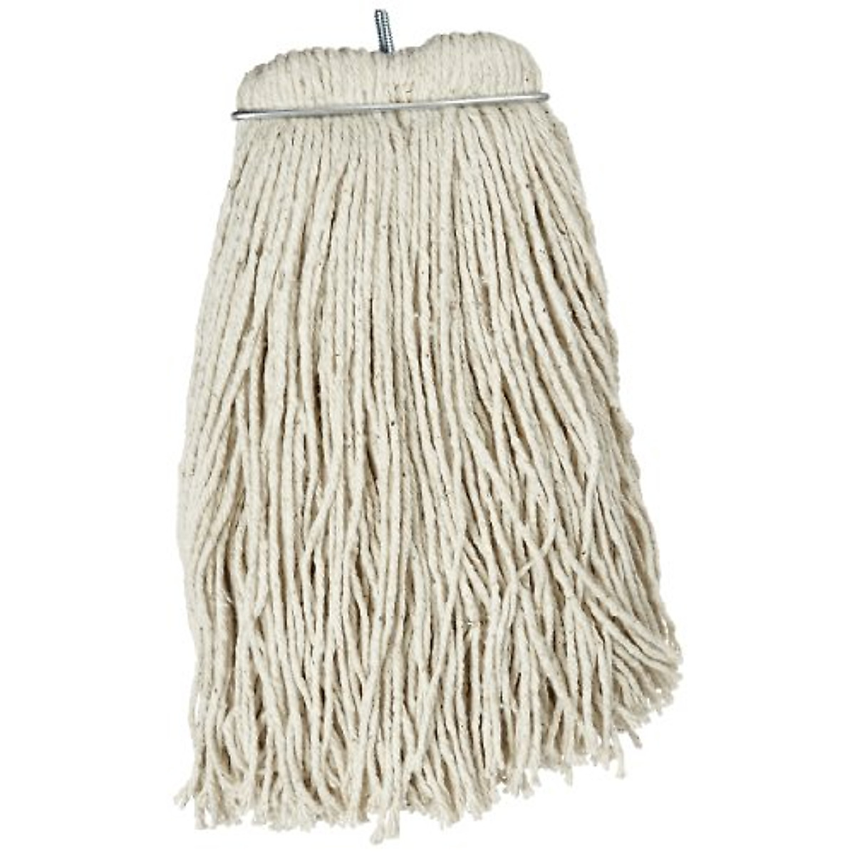 Impact 12116 Layflat Screw Type Cut End Cotton Wet Mop Head, Regular, 16 oz, White (Case of 12)