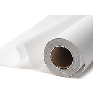 Exam Table Paper - 18''x125’ Disposable Standard White Textured Crepe Medical Barrier Cover Roll - Wide Paper Rolls for Spas, Daycares, Doctors, Chiropractors, Examination and Massage Tables (2)