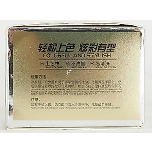 VOLLUCK Silver Gray Hair Wax Pomades 4.23 oz - Natural Hair Coloring Wax Material Disposable Hair Styling Clays Ash for Cosplay, Party (Silver Gray)