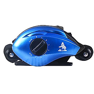 ANGRYFISH AGCR-C Baitcasting Reel,Compact Design Fishing Reel,6.3:1 Gear Ratio Super Smooth baitcaster with Magnetic Braking System,7 + 1 Ball Bearings Anti-Corrosion Baitcaster Reel(Left Handed)