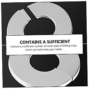 Amosfun 12 Pcs Wall Hole Cover Pipeline Hole Cover Sink Strainer Wall Hole Cap Sink Faucet Filter Sink Hole Cover Bathtub Accessories Floor Drain Bell Shaped Stainless Steel