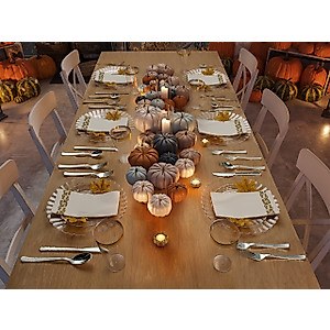 Perfect Settings 50 Piece (25 Sets) Premium Clear Plastic Plates 10 Inch Dinner / 7 Inch Salad Heavy Duty Elegant Disposable Dinnerware Plates (Clear Flared Wavy Edge)