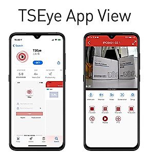 REVODATA 5MP POE IP Camera,UltraHD Mini Security Camera Outdoor, IP65 Waterproof, 10M IR Night Vision, 3.6mm Lens, Motion Detection,Smart Phone/PC App (I704-P)