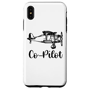 iPhone XS Max Vintage Flying Pilot Aircraft Co-Pilot Airplane-themed appar Case