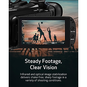 Canon XA60 Professional UHD 4K Camcorder with LCD Touchscreen and 20x Optical Zoom Lens (Black)