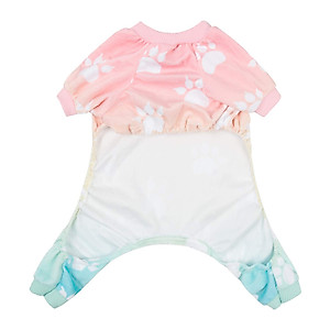 CuteBone Small Dogs Outfit Soft Puppy Onesies Pjs Dog Pajamas Pet Coat Cat Apparel Comfy Doggie Jumpsuit Bodysuit for All Seasons P09XS