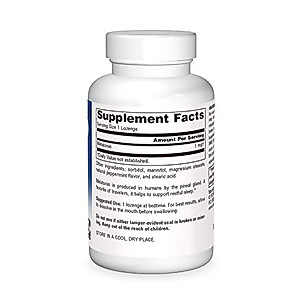 Source Naturals Melatonin 1 mg - 100 Peppermint Flavored Lozenges