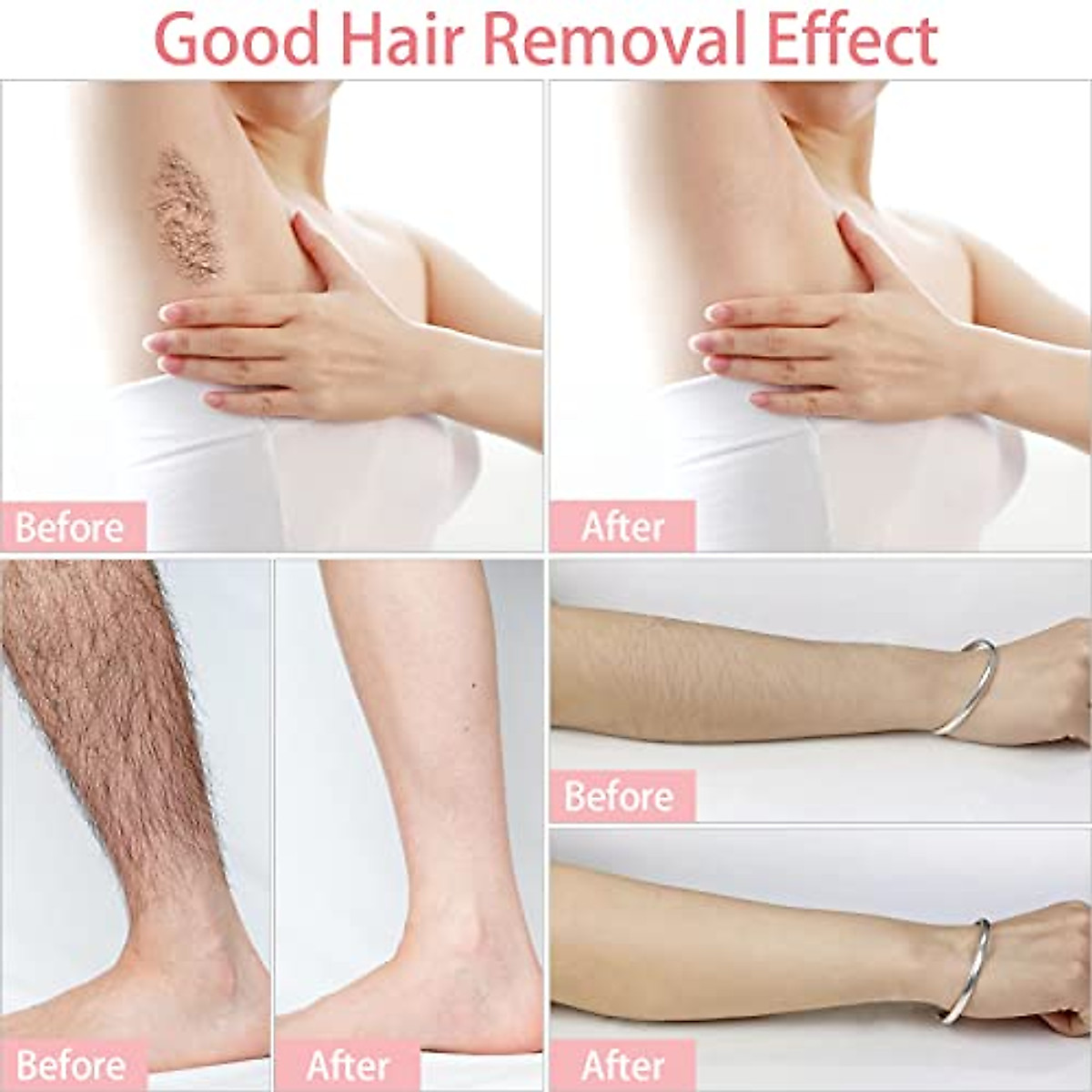 Wax Strips for Hair Removal, 300 Pieces SEPGLITTER 2.8 x 7.9 Inch Non Woven Waxing Strips Face Wax Paper Strips for Women Facial Body Arms Legs Hair Cleaning and Remover