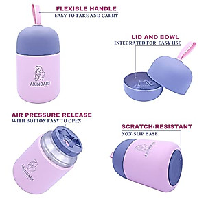 AKINDARI Thermos food jar 18 Oz for salad, soup or as lunch box for kids, Stainless Steel insulated keep food perfectly warm