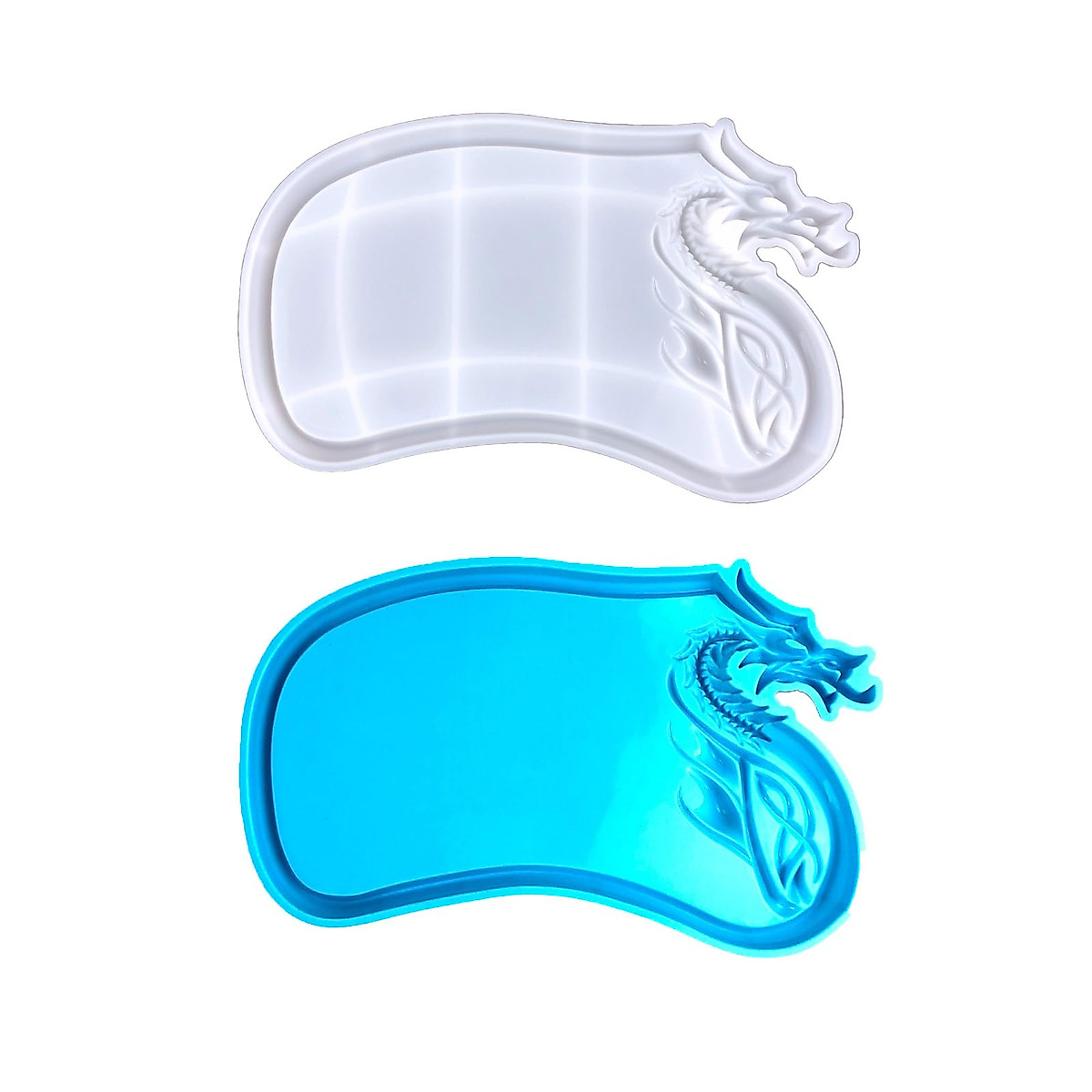 Dragon Head Shaped Resin Tray Molds,Jewelry Tray Silicone Mold for Epoxy Resin,Fruit Plate Resin Casting Mold