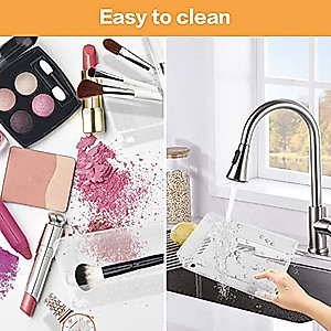 Modern-Depo 25 PCS Clear Drawer Organizer Set 4 Sizes Plastic Drawer Storage Bins Dividers Trays Dot Box for Makeup, Jewelry, Kitchen Utensils, Gadgets, Office