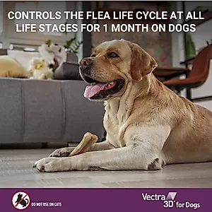 Vectra 3D for Dogs Flea, Tick & Mosquito Treatment & Prevention for Extra Large Dogs (over 95 lbs) , 6 month supply