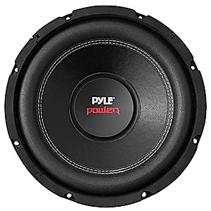 QPower Single 10 Inch Shallow Sealed Truck Subwoofer Enclosure Speaker Box and Pyle PLPW10D 1000 Watt DVC 4 Ohm Car Audio Subwoofer Speaker