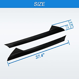 CARMOCAR A-Pillar Front Molding Windshield Outer Trim Replacement for 2011-2019 Ford Explorer 4 Door Utility (Left & Right) Replaces BB5Z-7803145-AA BB5Z-7803137-AB BB5Z7803136AA BB5Z7803136AB