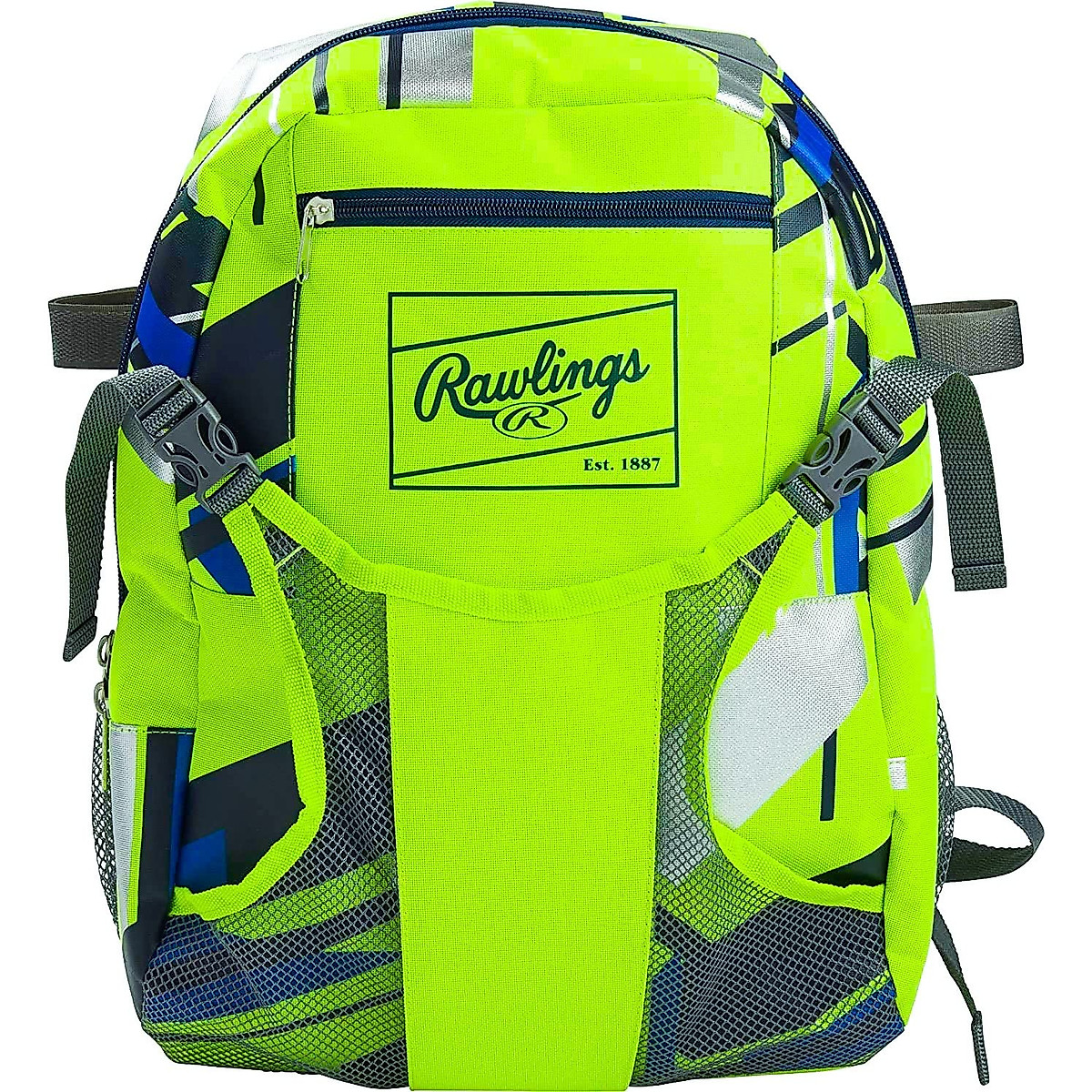 Rawlings | REMIX Backpack Equipment Bag | T-Ball & Youth Baseball / Softball | Green