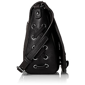 NINE WEST Ring Decoder Crossbody, Black/Black