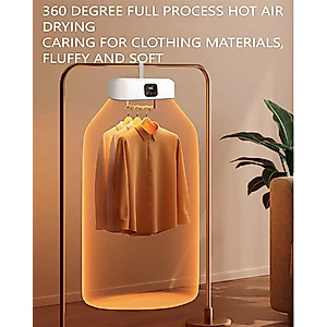 Portable Clothes Dryer，Mini Clothing Care Machine With Remote Control,Quick And Easy-To-Use Small Dryer,Suitable For Small Spaces, Apartments, RVs, And Dormitories，Carrying Clothes Drying Bags